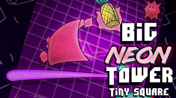 Big NEON Tower VS Tiny Square 🕹️ Play Online for Free! | Agames.io