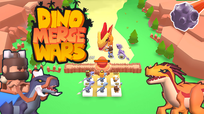 Dino Merge Wars 🕹️ Play Online for Free! | Agames.io